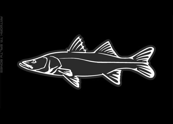 Snook Plotted Style Profile Decal – Salty Bones