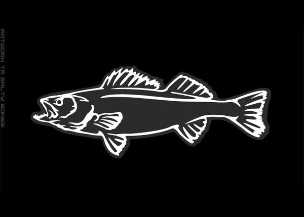Walleye Plotted Style Profile Decal – Salty Bones
