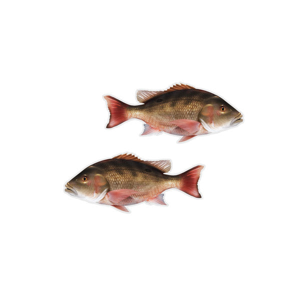 Mutton Snapper Mini Profile Fish Decals – Salty Bones