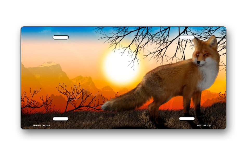 Sunny Fox License Plate – Salty Bones