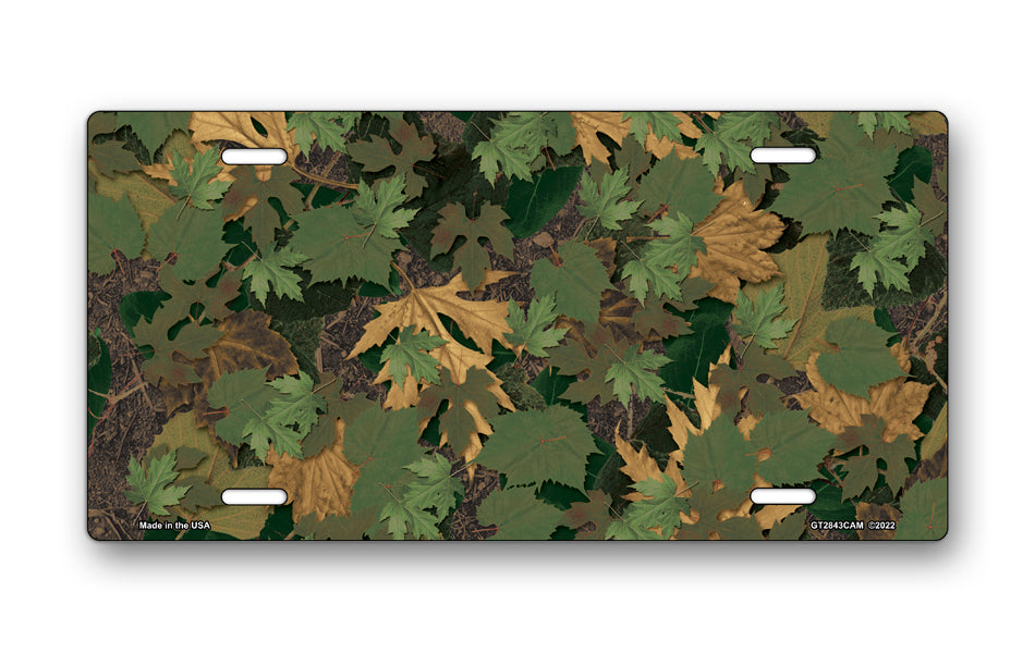 Woodland Camo License Plate – Salty Bones