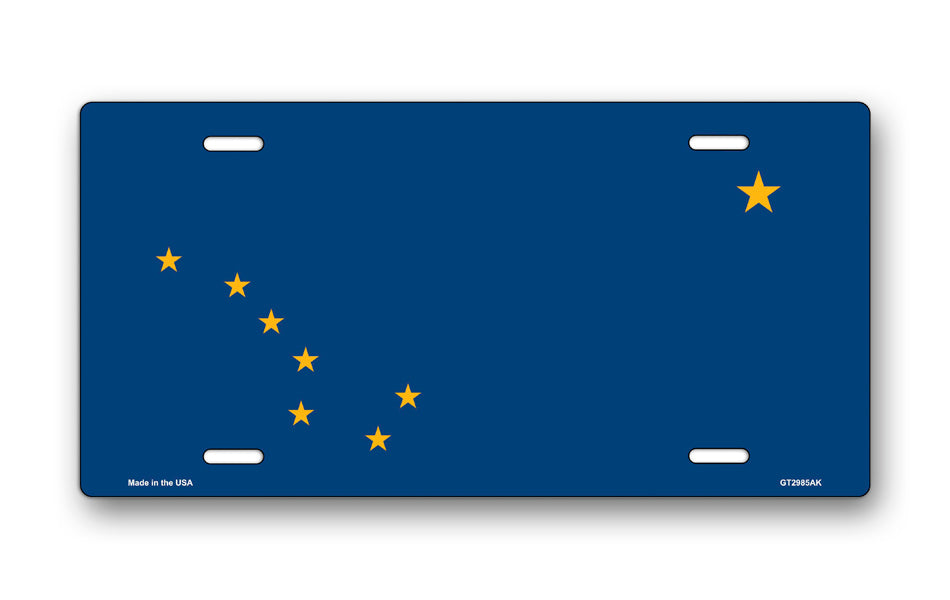 Alaska State Flag License Plate – Salty Bones