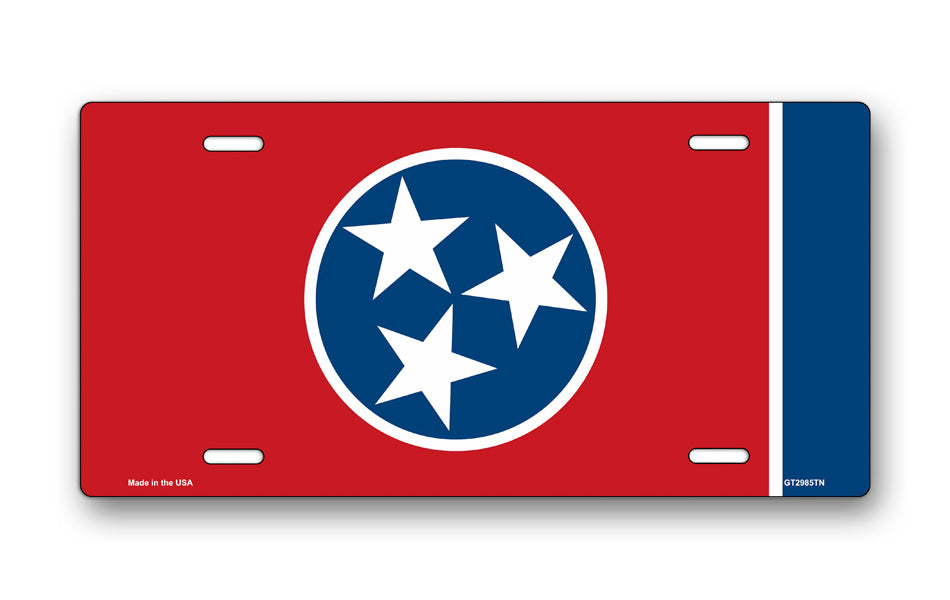 Tennessee State Flag License Plate – Salty Bones