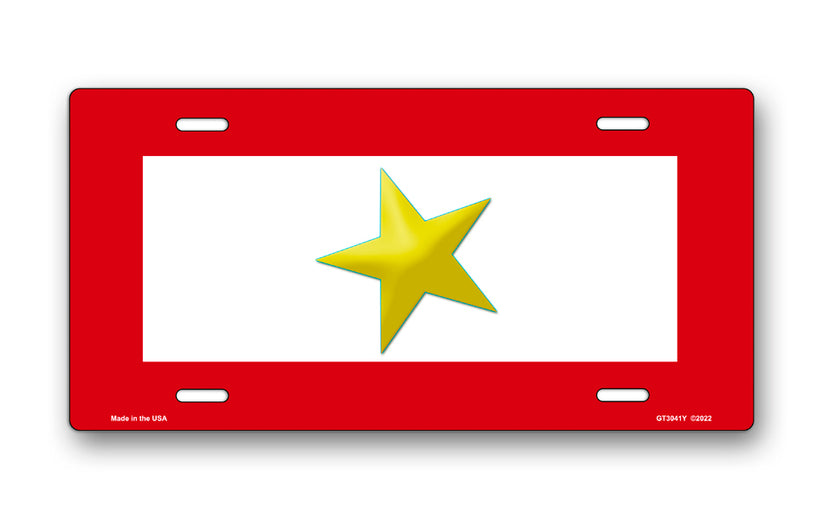 Gold Star Flag License Plate – Salty Bones
