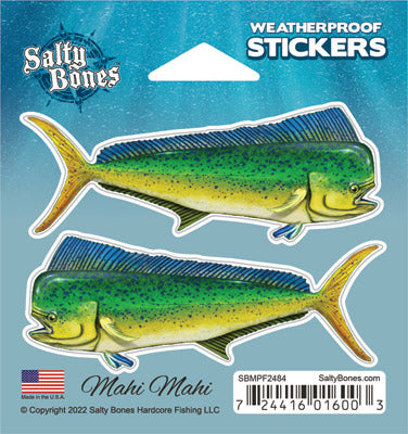 Mahi Mini Profile Fish Decals – Salty Bones